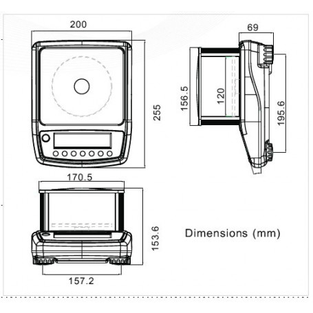 Balance de précision Milliot NHB de 60 à 1500g