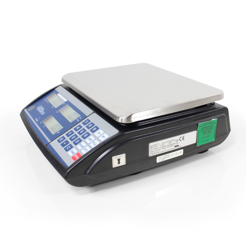 Balance poids prix homologuée, portée de 6 à 30 kg