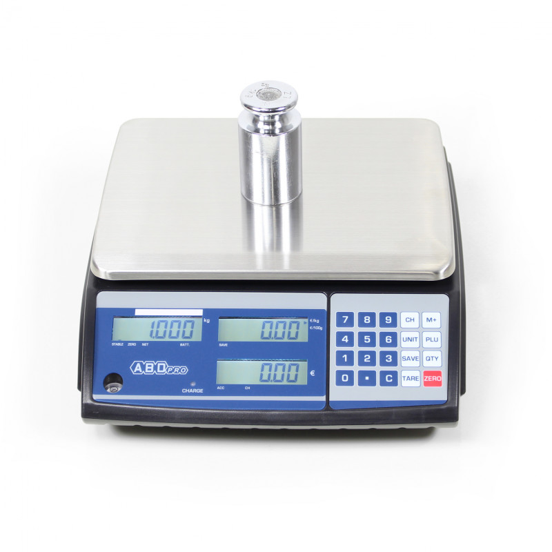 Balance poids prix homologuée, portée de 6 à 30 kg