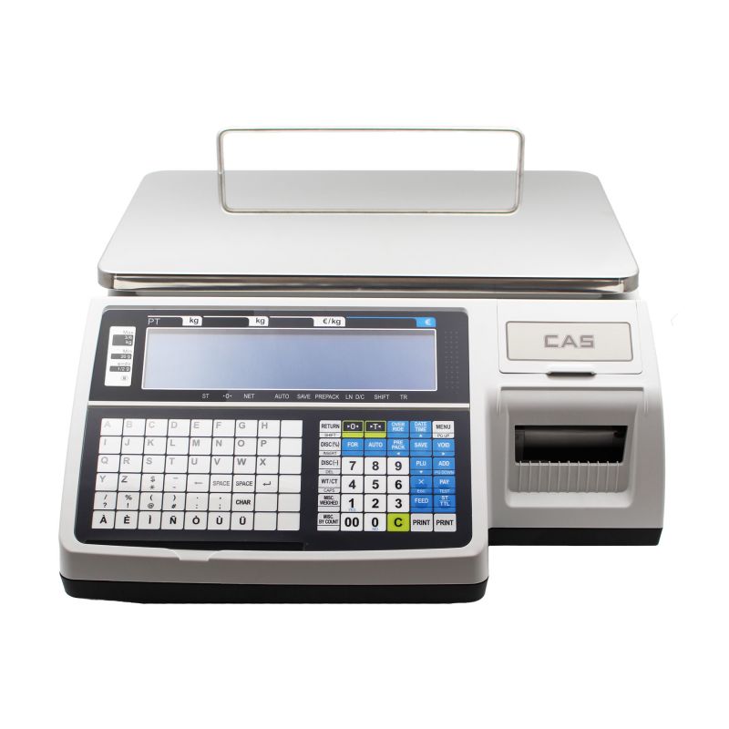 Balance de commerce avec ticket autocollant, 3/6 kg, 1/2g, plateau ...